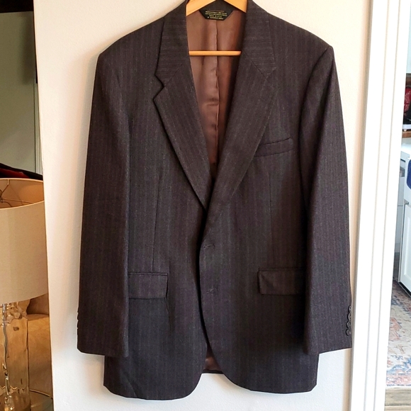 Suits & Blazers | Vintage Mens Chairmans Club Worsted 10 Wool Brown ...